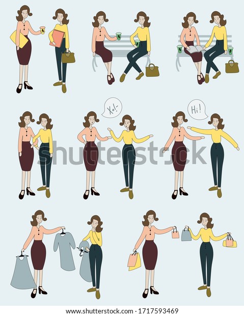 Cartoon People Flat Vector Illustration Best Stock Vector (Royalty Free ...