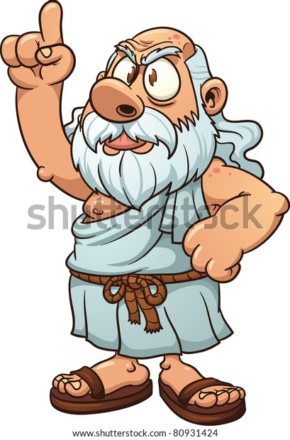 Cartoon Philosopher Vector Illustration Simple Gradients Stock Vector ... Cartoon Philosopher Vector Illustration Simple Gradients Stock Vector ...