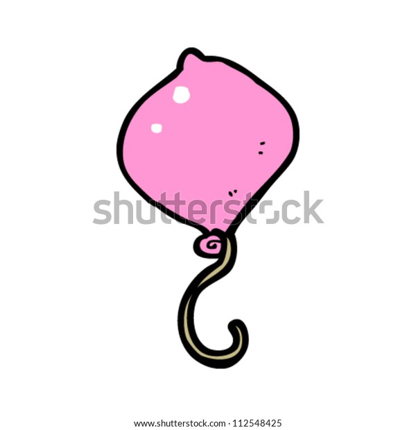 Cartoon Pink Balloon Stock Vector (Royalty Free) 112548425 | Shutterstock