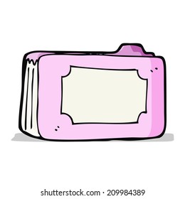 Cartoon Pink Business Folder Stock Vector (Royalty Free) 189294053
