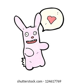 Cartoon Pink Rabbit Stock Vector (Royalty Free) 124617769 | Shutterstock