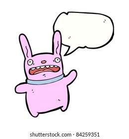 Cartoon Pink Rabbit Panicking Stock Vector (Royalty Free) 84259351 ...