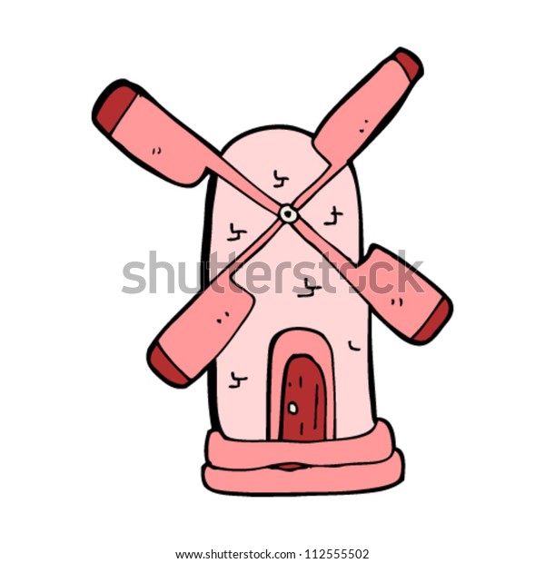 Cartoon Pink Windmill Stock Vector (Royalty Free) 112555502 | Shutterstock