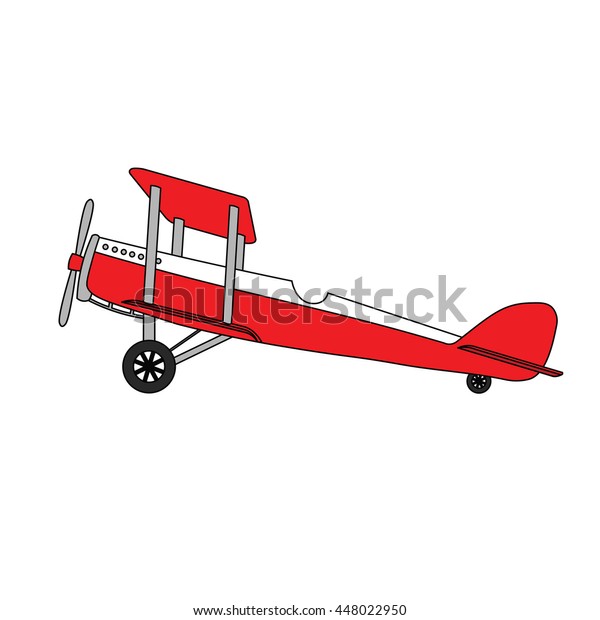 Cartoon Plain Old Red Vintage Authentic Stock Vector (Royalty Free ...