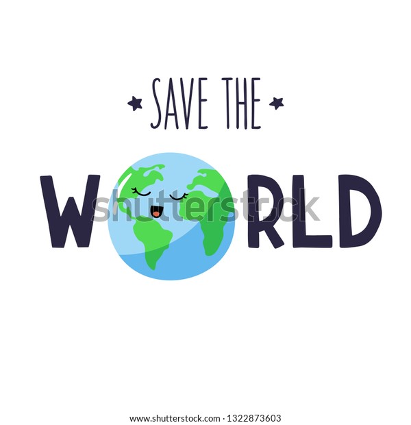 Cartoon Planet Earth Letters Vector Template Stock Vector (Royalty Free ...