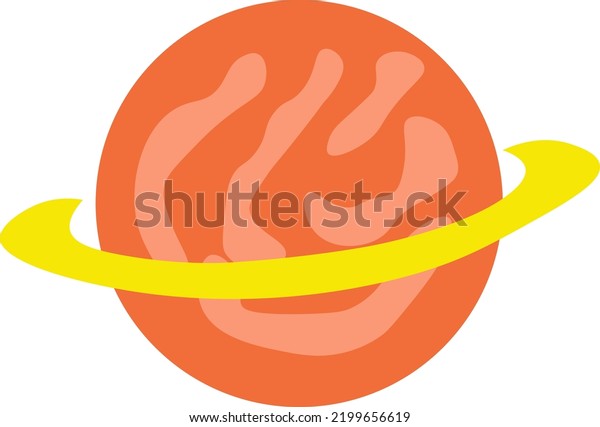 Cartoon Planet Vector Full Color Planet Stock Vector (Royalty Free ...