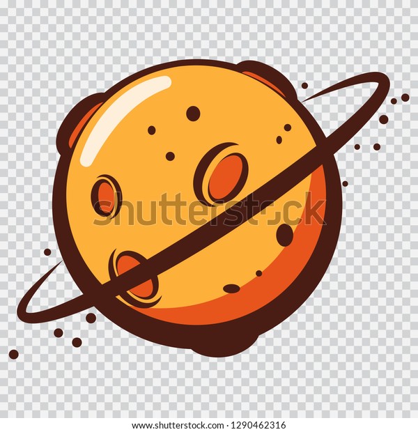 Cartoon Planet Vector Icon Isolated On Stock Vector (Royalty Free ...