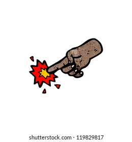 Cartoon Pointing Finger Stock Vector (Royalty Free) 119829817 ...