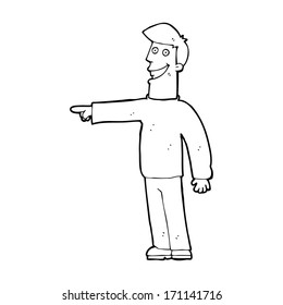 Cartoon Man Pointing Stock Vector (Royalty Free) 171393557 | Shutterstock