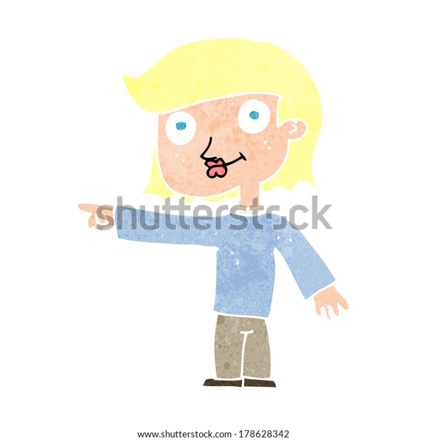 Cartoon Pointing Person Stock Vector (Royalty Free) 178628342 ...