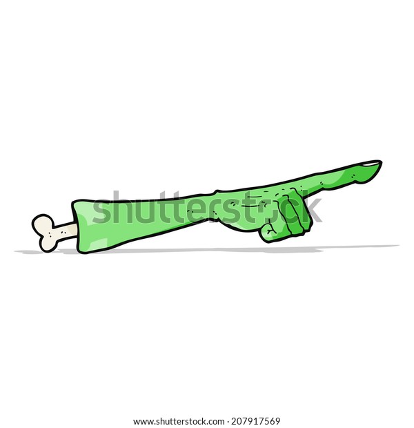 Cartoon Pointing Zombie Arm Stock Vector (Royalty Free) 207917569 ...