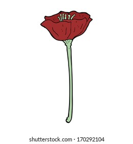 Cartoon Poppy Stock Vector (Royalty Free) 170292104 | Shutterstock