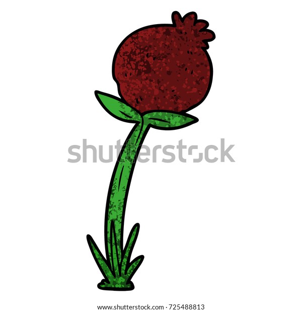 Cartoon Poppy Stock Vector (Royalty Free) 725488813