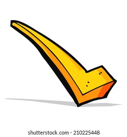 Cartoon Positive Tick Symbol Stock Vector (Royalty Free) 210225448 ...