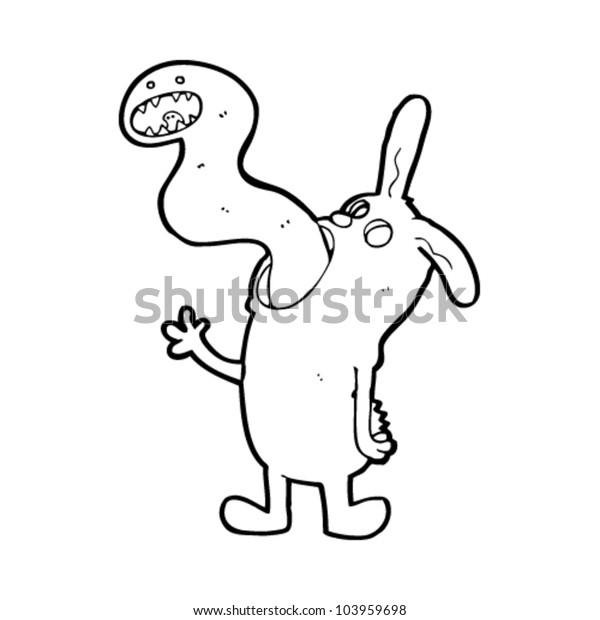 Cartoon Possessed Rabbit Stock Vector (Royalty Free) 103959698 ...