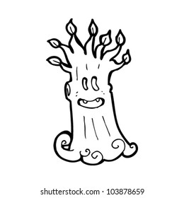 Cartoon Possessed Tree Stock Vector (Royalty Free) 103878659 | Shutterstock