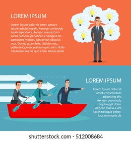 Cartoon Poster Vector Illustration Banners Your Stock Vector (Royalty ...