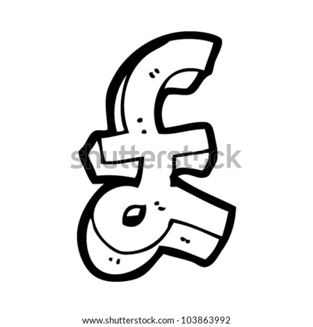 Cartoon Pound Sign Stock Vector (Royalty Free) 103863992 - Shutterstock