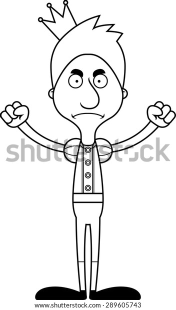 Cartoon Prince Man Looking Angry Stock Vector (Royalty Free) 289605743 ...