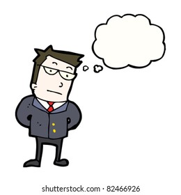 Cartoon Serious Businessman Stock Vector (Royalty Free) 119346835 ...