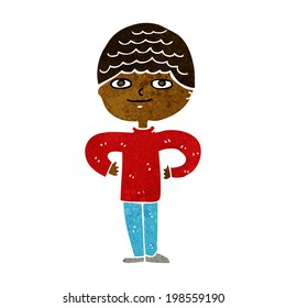 Cartoon Proud Man Stock Vector (Royalty Free) 198559190 | Shutterstock
