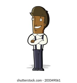 Cartoon Proud Man Stock Vector (Royalty Free) 203349061 | Shutterstock