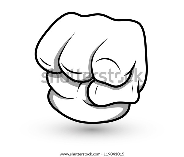 Cartoon Punch Vector Illustration Stock Vector (Royalty Free) 119041015 ...