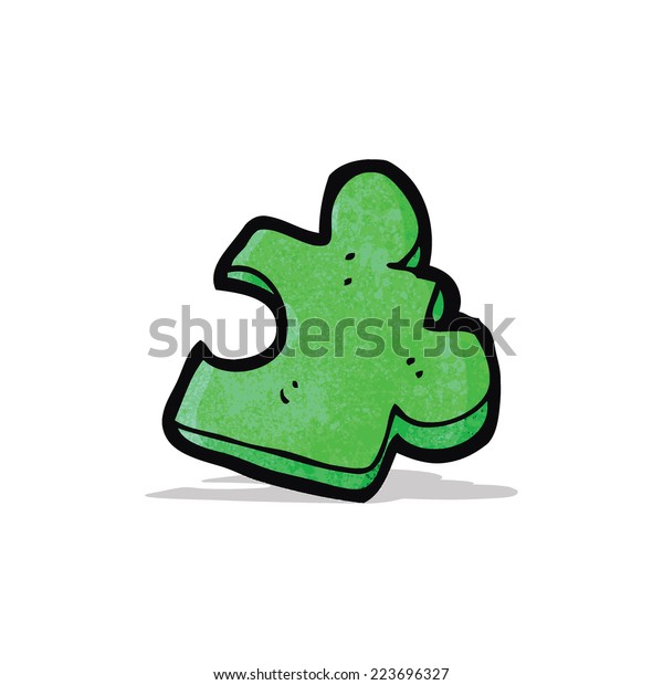 Cartoon Puzzle Piece Stock Vector (Royalty Free) 223696327 | Shutterstock