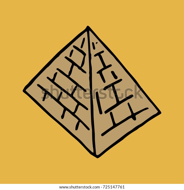 Cartoon Pyramid Stock Vector (Royalty Free) 725147761 | Shutterstock