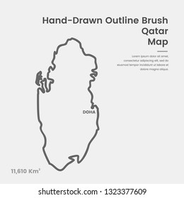 Cartoon Qatar Map Hand Drawn Qatar: เวกเตอร์สต็อก (ปลอดค่าลิขสิทธิ์ ...