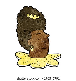 Cartoon Queen Head Stock Vector (Royalty Free) 196548791 | Shutterstock