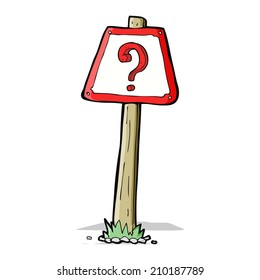 Cartoon Question Mark Sign Stock Vector (Royalty Free) 210187789 ...
