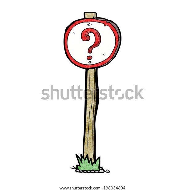 Cartoon Question Mark Sign Stock Vector (Royalty Free) 198034604 ...