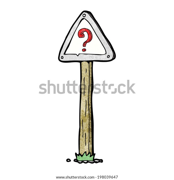 Cartoon Question Mark Sign Stock Vector (Royalty Free) 198039647 ...