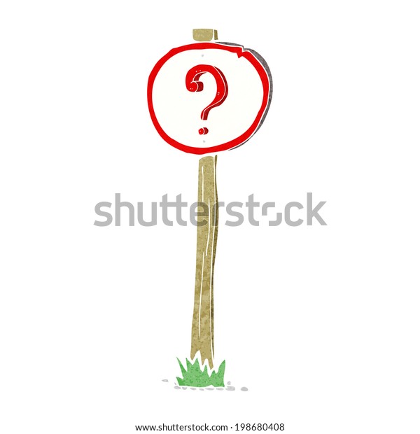 Cartoon Question Mark Sign Stock Vector (Royalty Free) 198680408 ...