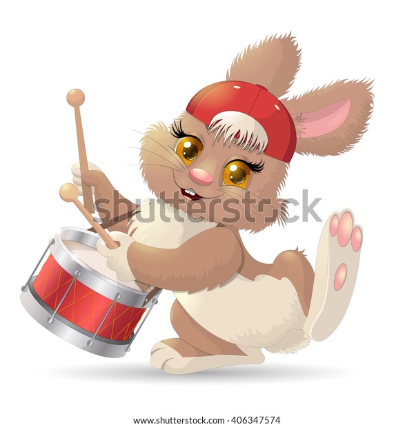 Cartoon Rabbit Musician Vector Stock Vector (Royalty Free) 406347574 ...