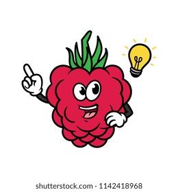 Cartoon Raspberry Character Idea Stock Vector (Royalty Free) 1142418968 ...