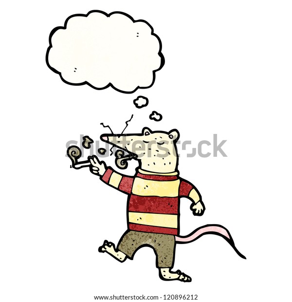 Cartoon Rat Smoking Stock Vector (Royalty Free) 120896212 | Shutterstock