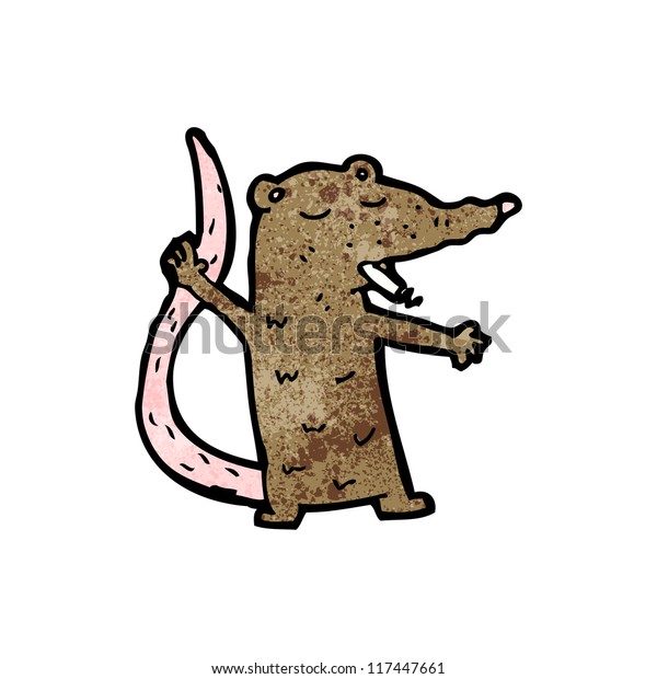 Cartoon Rat Smoking Cigarette Stock Vector (Royalty Free) 117447661 ...