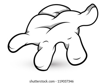 Cartoon Reaching Hand Stock Vector (Royalty Free) 119037346 | Shutterstock