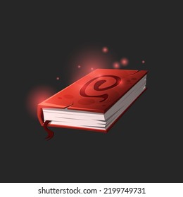 Cartoon Red Book Magic Book Stock Vector (Royalty Free) 2199749731 ...
