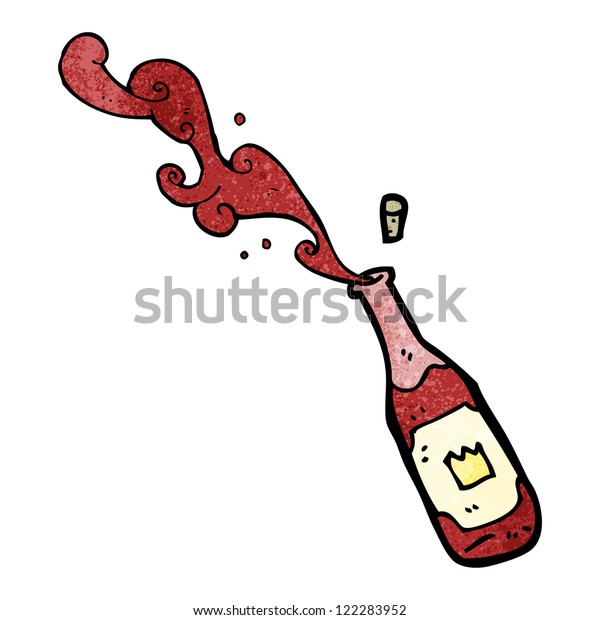 Cartoon Red Wine Stock Vector (Royalty Free) 122283952 | Shutterstock