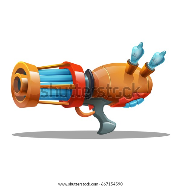 Cartoon Retro Space Blaster Ray Gun Stock Vector (Royalty Free) 667154590