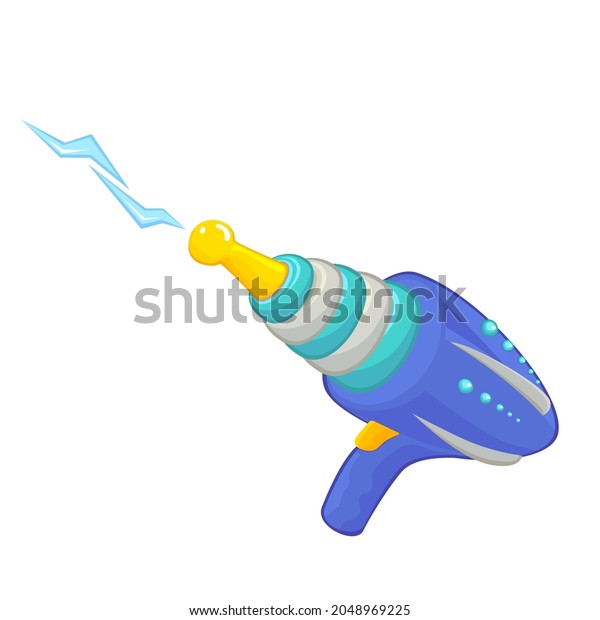 Cartoon Retro Space Gun Ray Isolated Stock Vector (Royalty Free ...