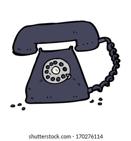 Cartoon Retro Telephone Stock Vector (Royalty Free) 170276114 ...
