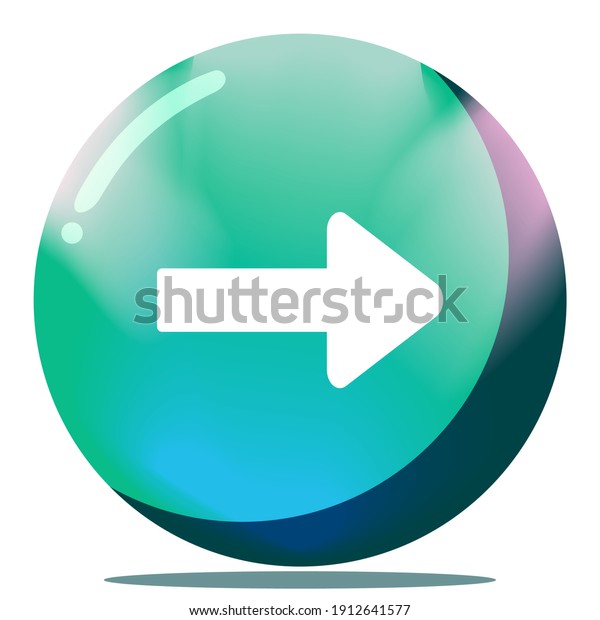 Cartoon Right Arrow Button Game Gui Stock Vector (Royalty Free ...