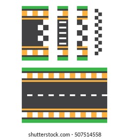 Cartoon Road Game Texture: เวกเตอร์สต็อก (ปลอดค่าลิขสิทธิ์) 507514558 ...