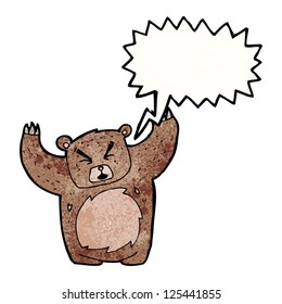 Cartoon Roaring Bear Stock Vector (Royalty Free) 125441855 | Shutterstock