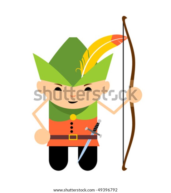 Cartoon Robin Hood Stock Vector (Royalty Free) 49396792