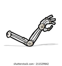 Cartoon Robot Arm Stock Vector (Royalty Free) 166968332